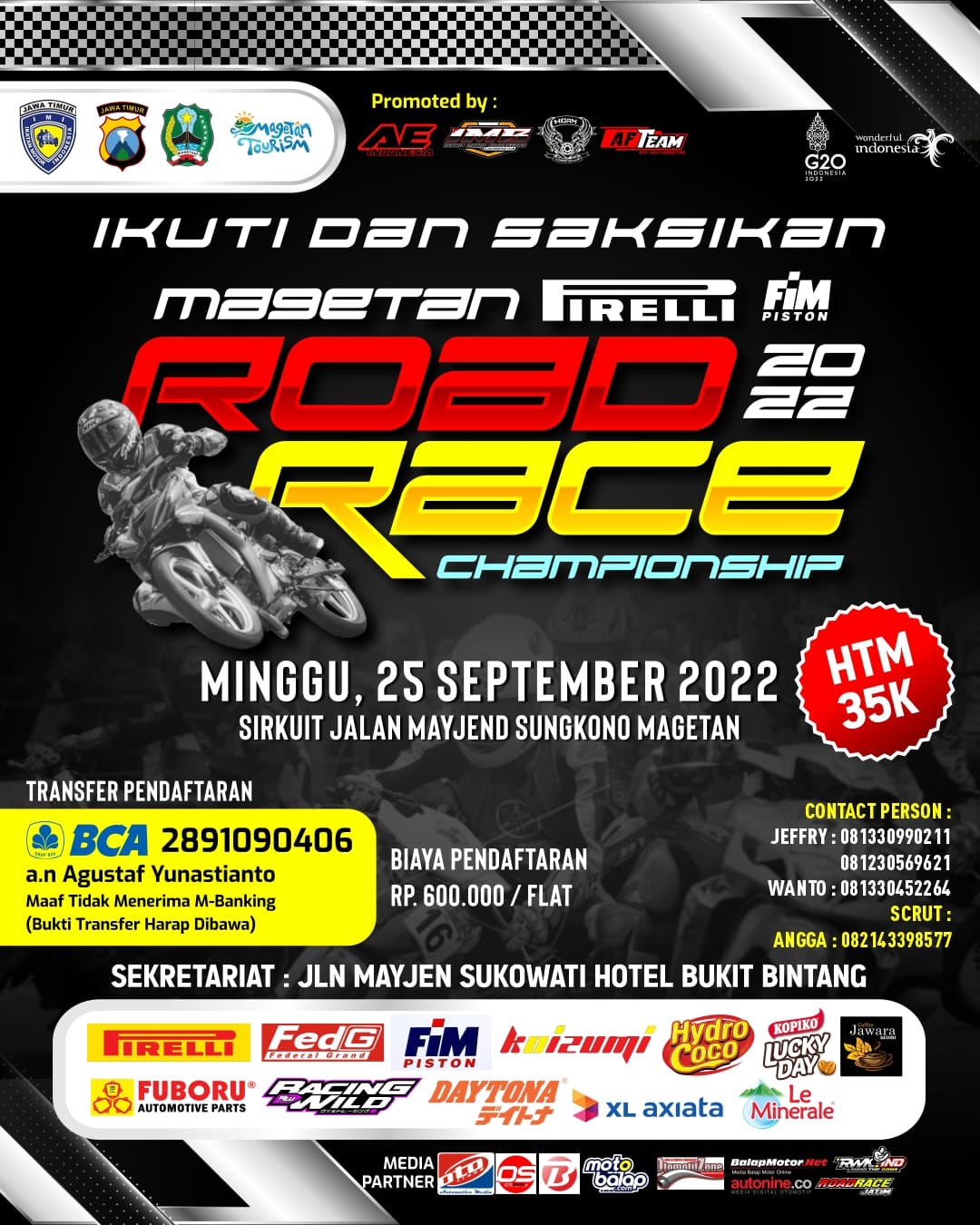 Magetan Pirelli FIM Road Race Championship Sajian 21 Kelas & di Gelar ...