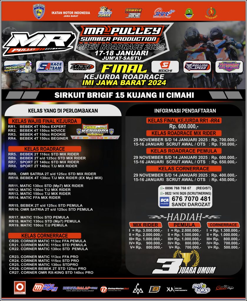 Mr Pulley Sumber Production Open Road Race 2025 Final Kejurda Jabar ...